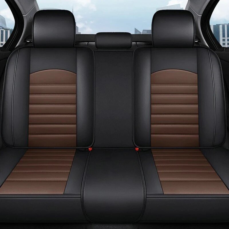 Универсальный кожаный чехол на сиденье автомобиля для CS75 Changan CS55 CS35 PLUS автомобильные аксессуары износостойкий протектор, Rear seat cover