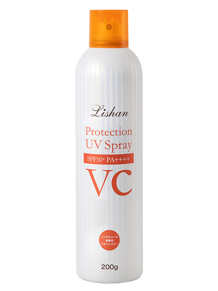 Солнцезащитный спрей с витамином С Лишан без запаха Lishan Protection UV Spray VC SPF 50+ PA++++, 200 г
