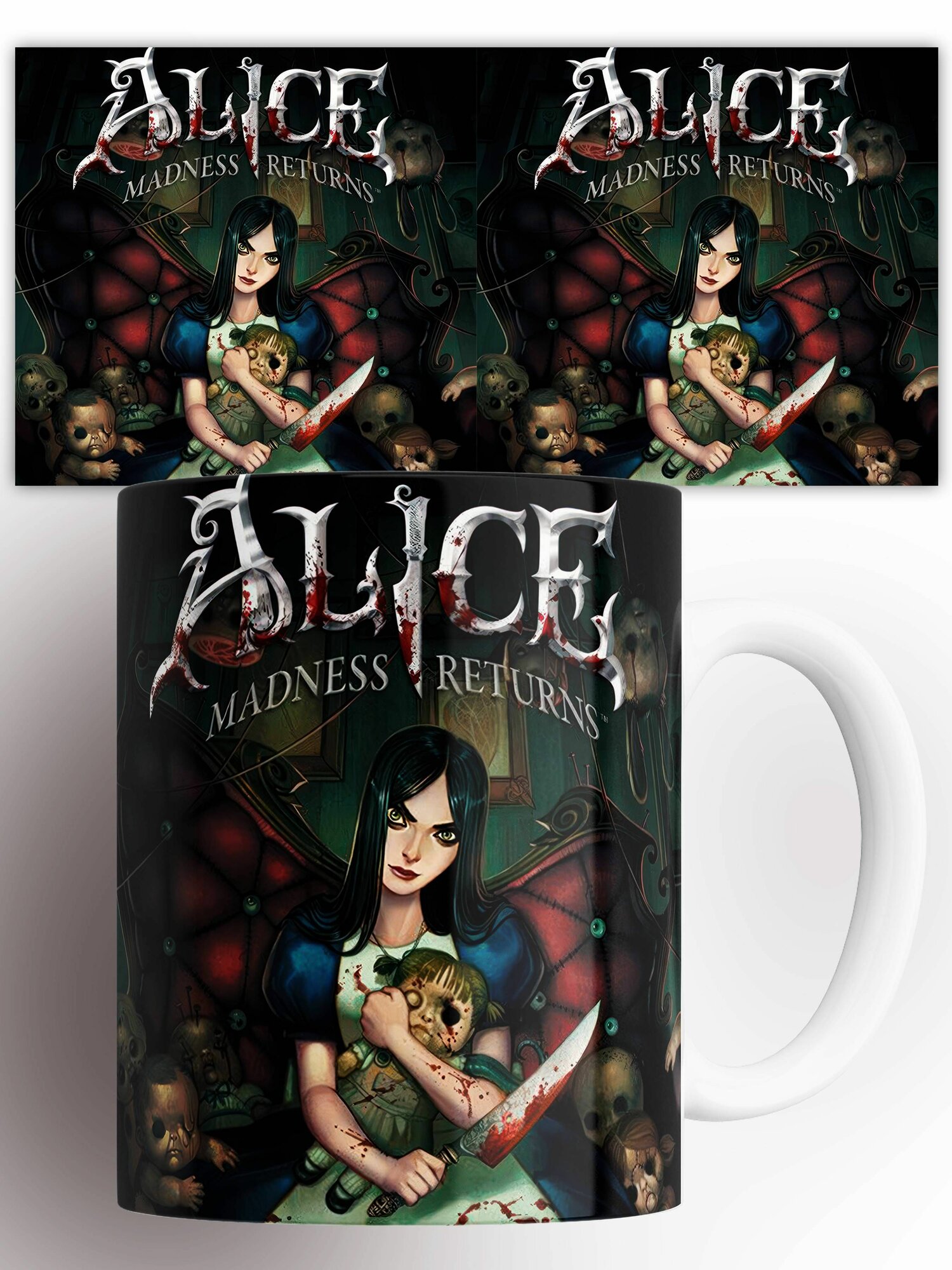 Кружка компьютерная игра Алиса Безумие Возвращается Alice Madness Returns 330 мл