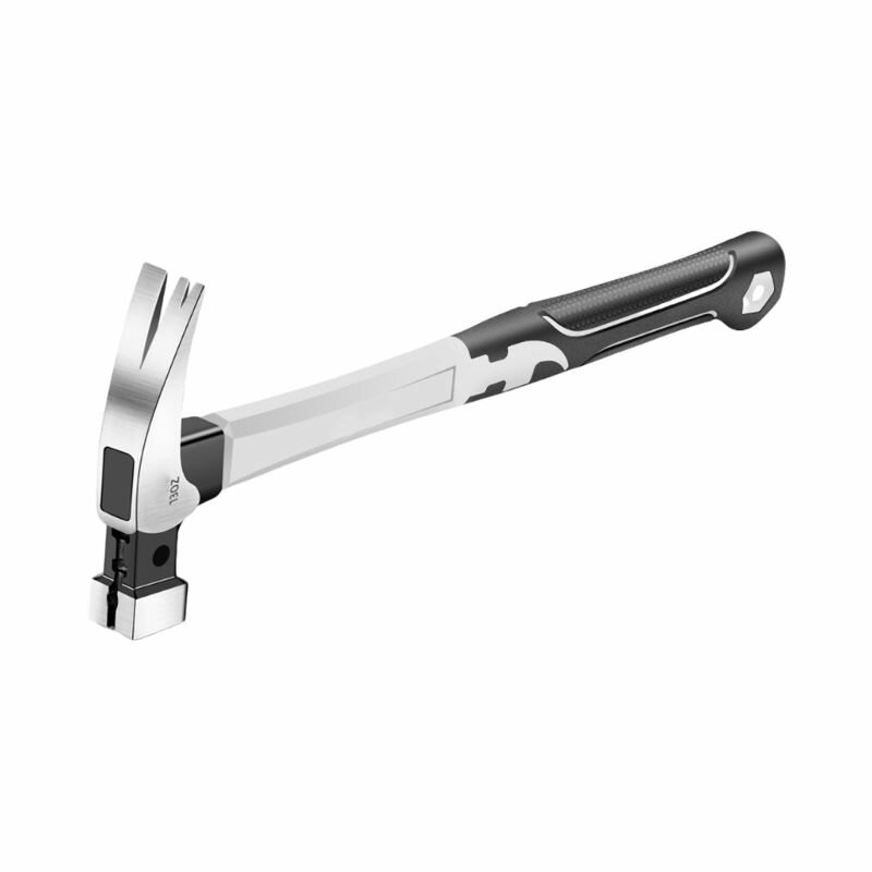 Многофункциональный молоток-гвоздодер из нержавеющей стали-13 унций с квадратной головкой и волокнистой ручкой