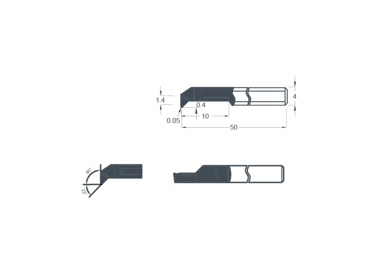 MUR 4 R0.2 L15 минирезец Deskar — фото 1