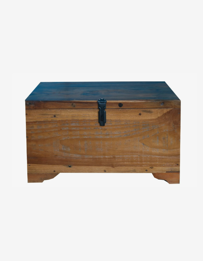 Деревянный сундук 50х25х22 см с Бали из старых лодочных досок