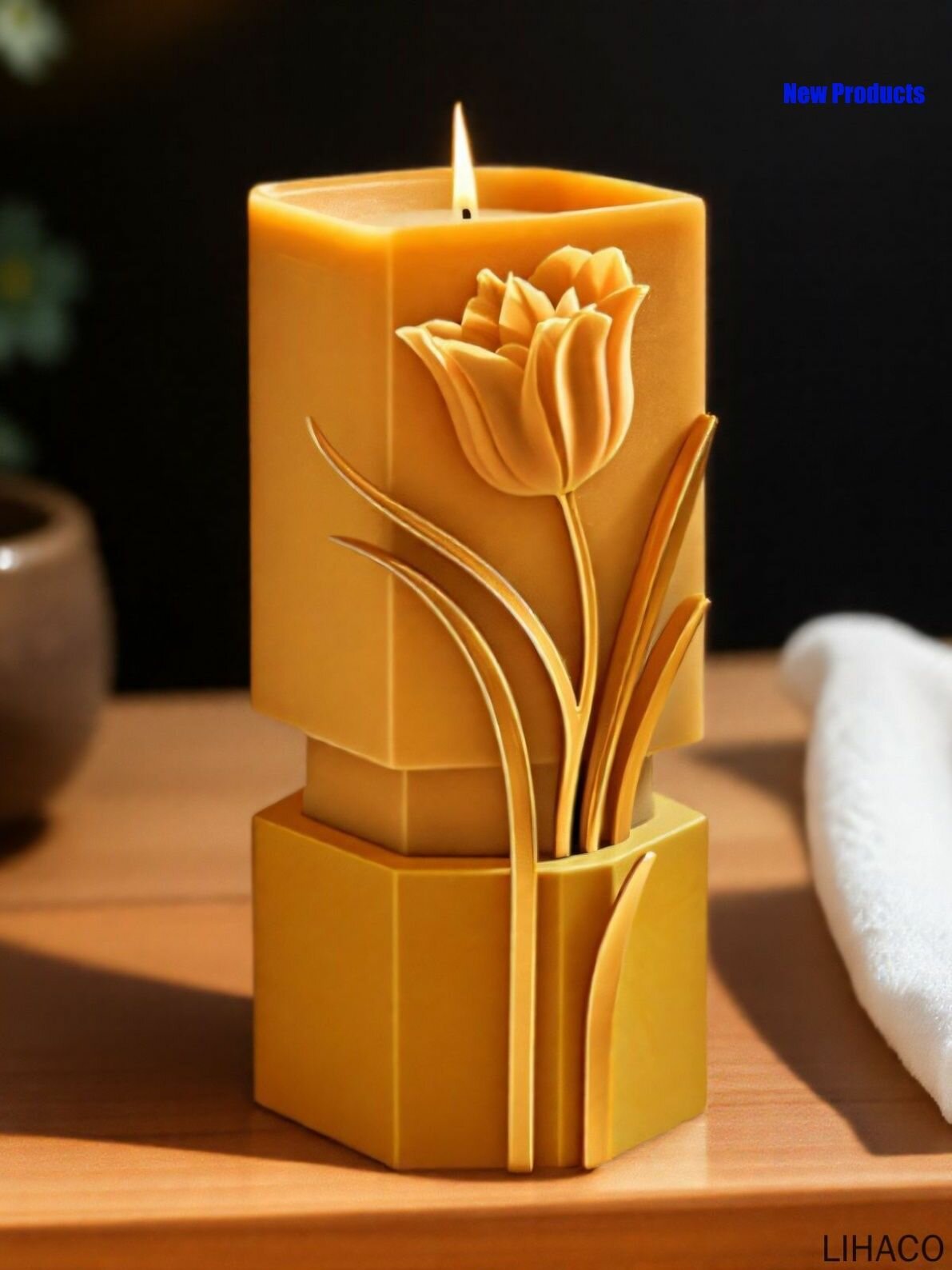 Эксклюзивная силиконовая форма для DIY создания свечей в виде тюльпана