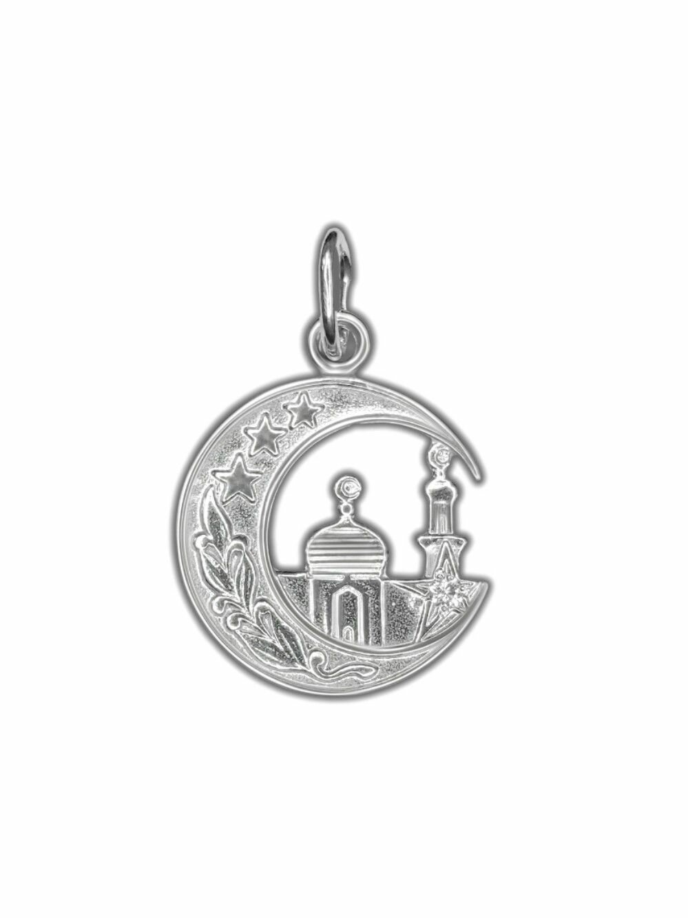 Подвеска, серебро, 925 проба, родирование, фианит