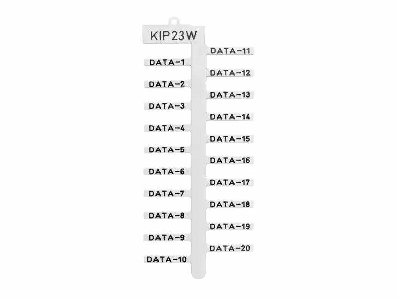 Пластина маркировочная Klemsan для KKS KIP 30W, 30х4 мм, белая {0.0.0.5.08008}