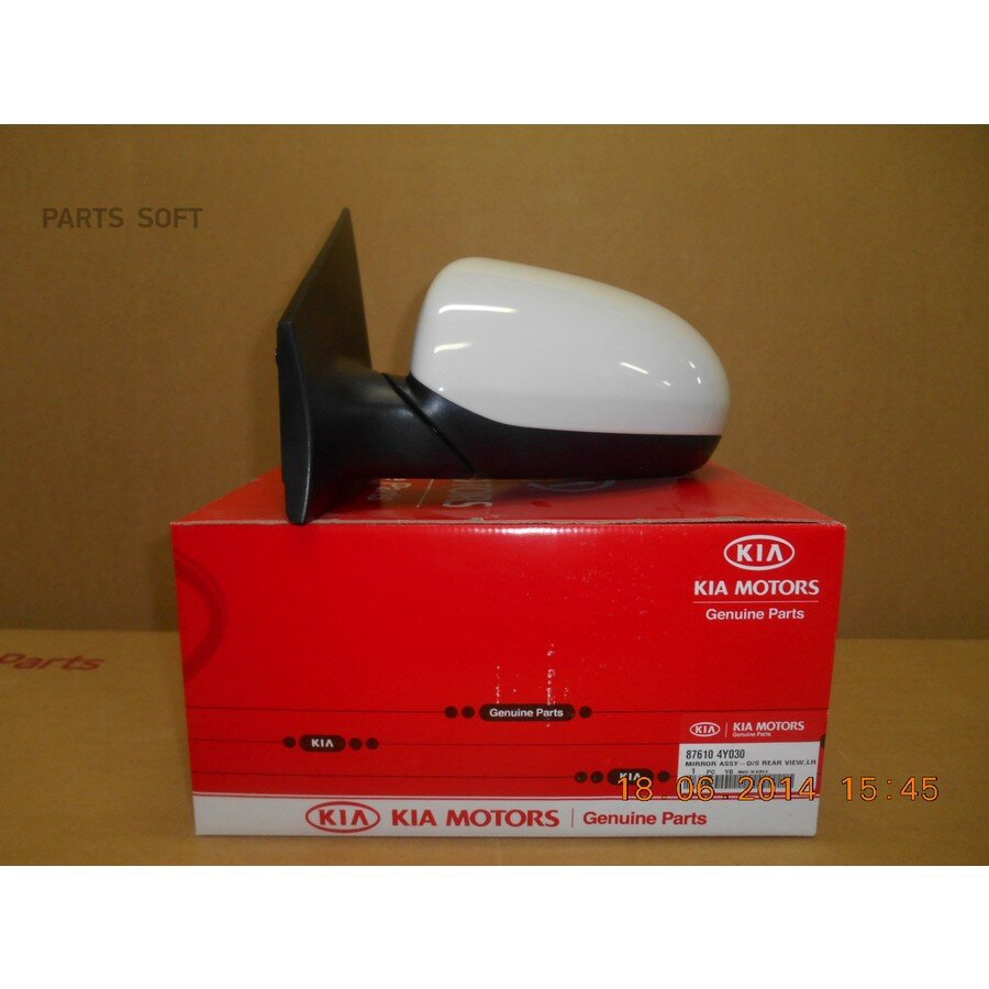 Зеркало наружное левое электрическое от официального дистрибьютора, HYUNDAI-KIA, артикул 876104Y030