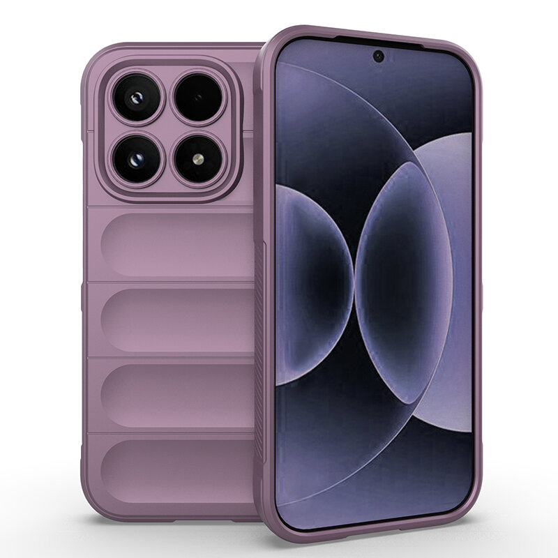 Чехол для Xiaomi 17/Сяоми 17, soft touch, чехол-кардиомонитор, поликарбонат (PC), защита камеры, ударопрочный, усиленные углы, Xiaomi, Xiaomi 17, purple,
