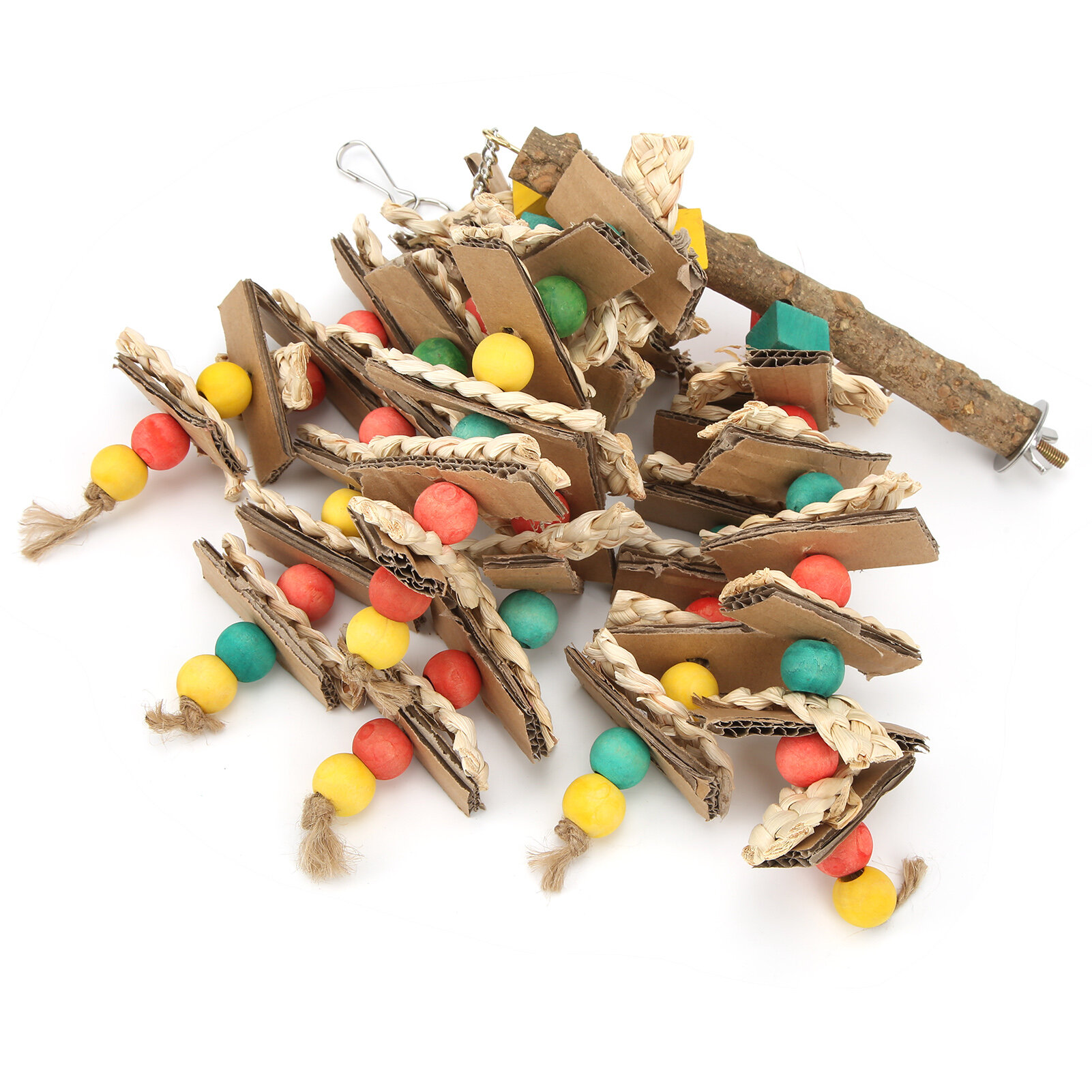 Подвесная игрушка для птиц из кукурузных початков, которую можно грызть, подходит для попугаев, африканских серых попугаев, какаду и ара.