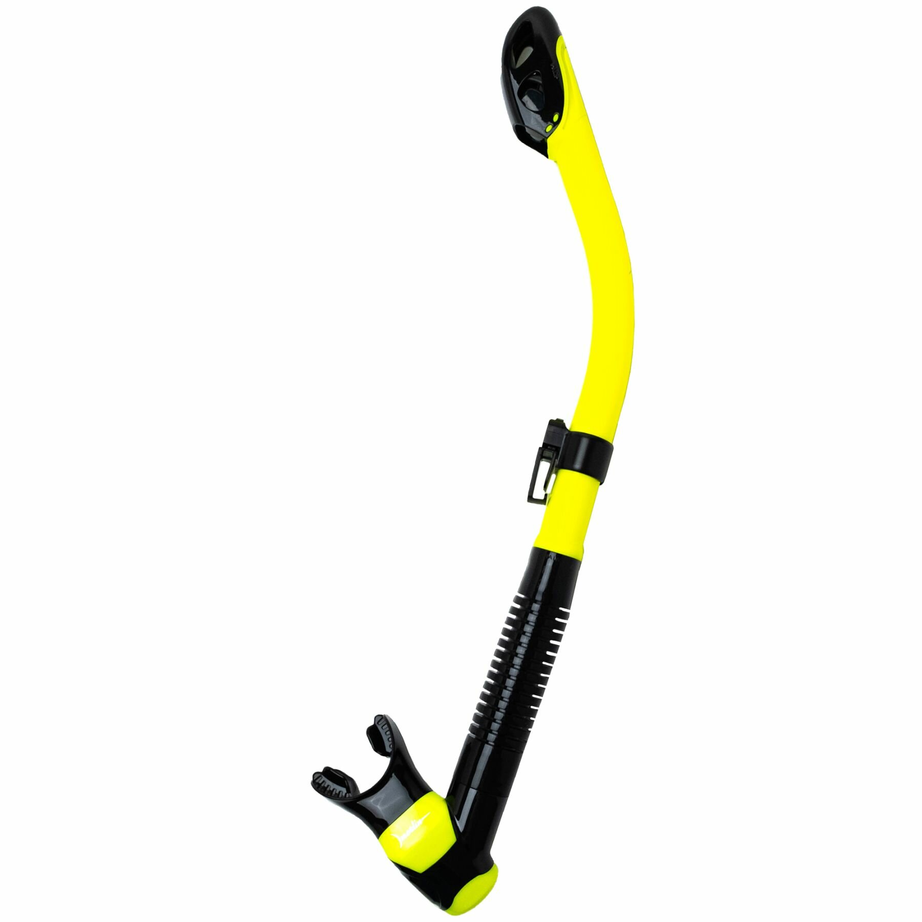 Трубка для плавания Marlin DRY LUX, neon yellow/black