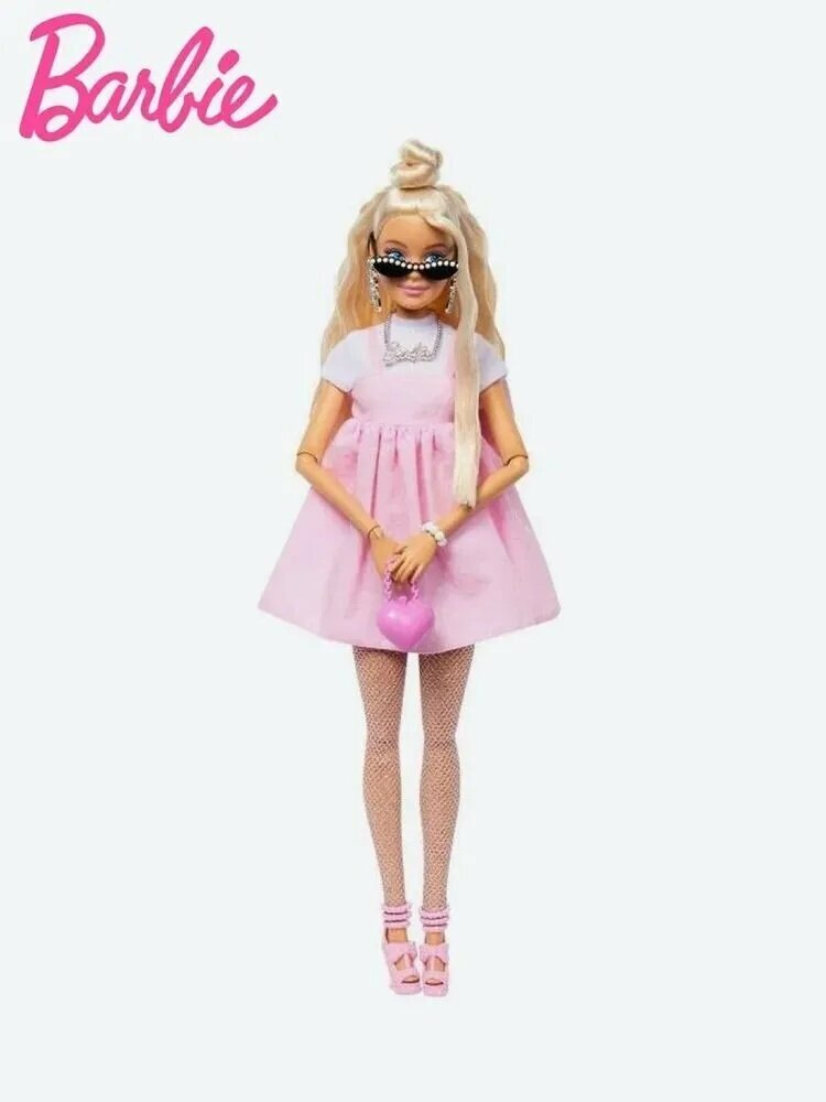 Кукла Mattel Barbie Deluxe Style #3 в пастельно-розовом платье в стиле Barbiecore с большим бантом и светлыми волосами