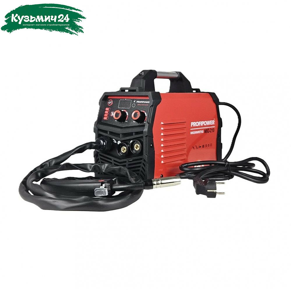 Полуавтомат сварочный Profipower MIG-210 многофункциональный, 210 А, красный