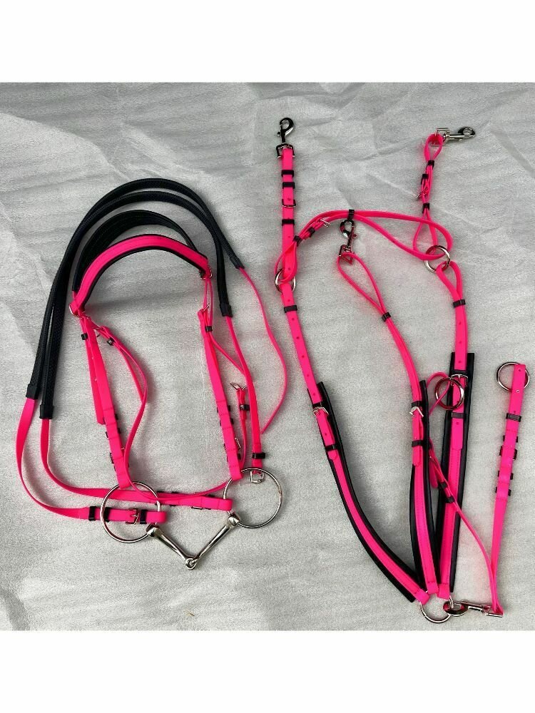 Надежная уздечка для лошади идеальный аксессуар для верховой езды, включая прочные поводья