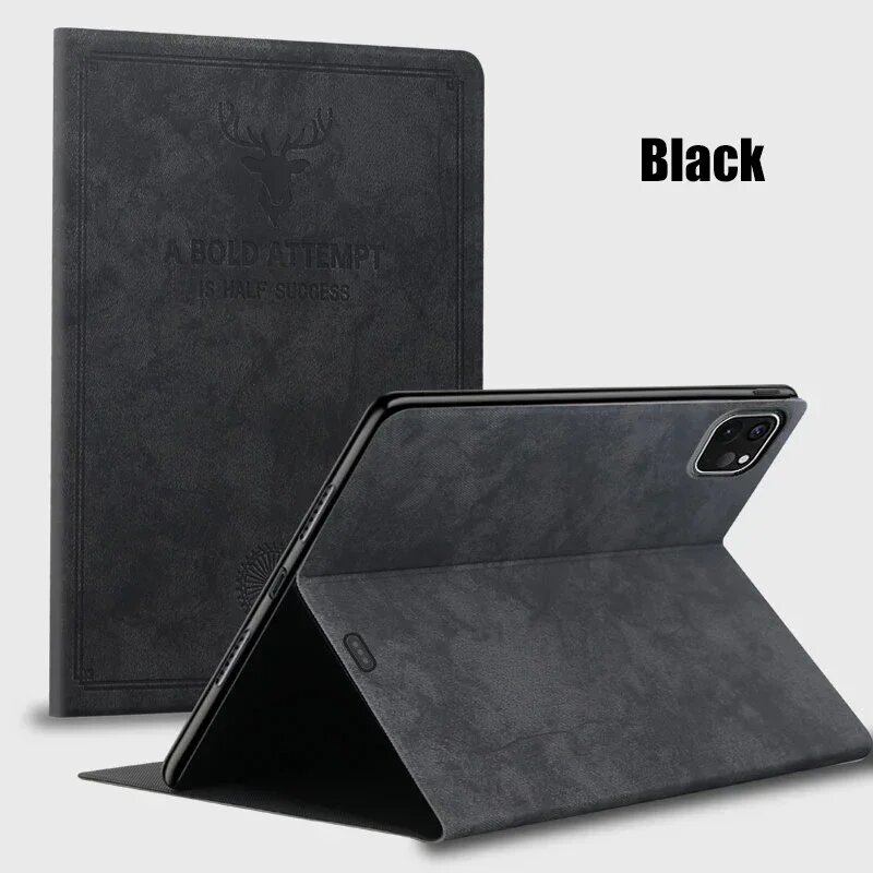 Кожаный чехол с головой оленя для Samsung Tab A8