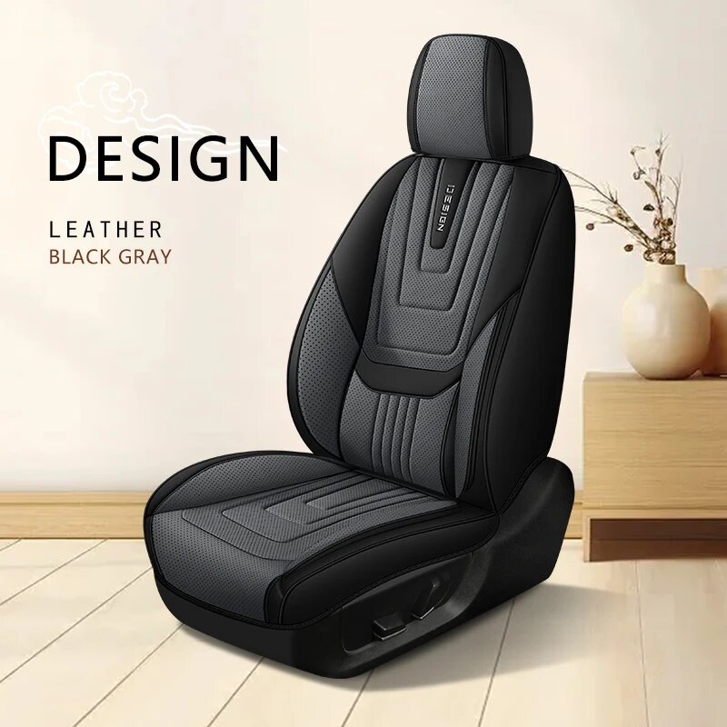Универсальные чехлы на автомобильные сиденья из искусственной кожи для Haval Jolion Dargo M6 Plus Jolyon H6 H5 H3 H9 F7X F7, автомобильные аксессуары для интерьера 1PC-Grey