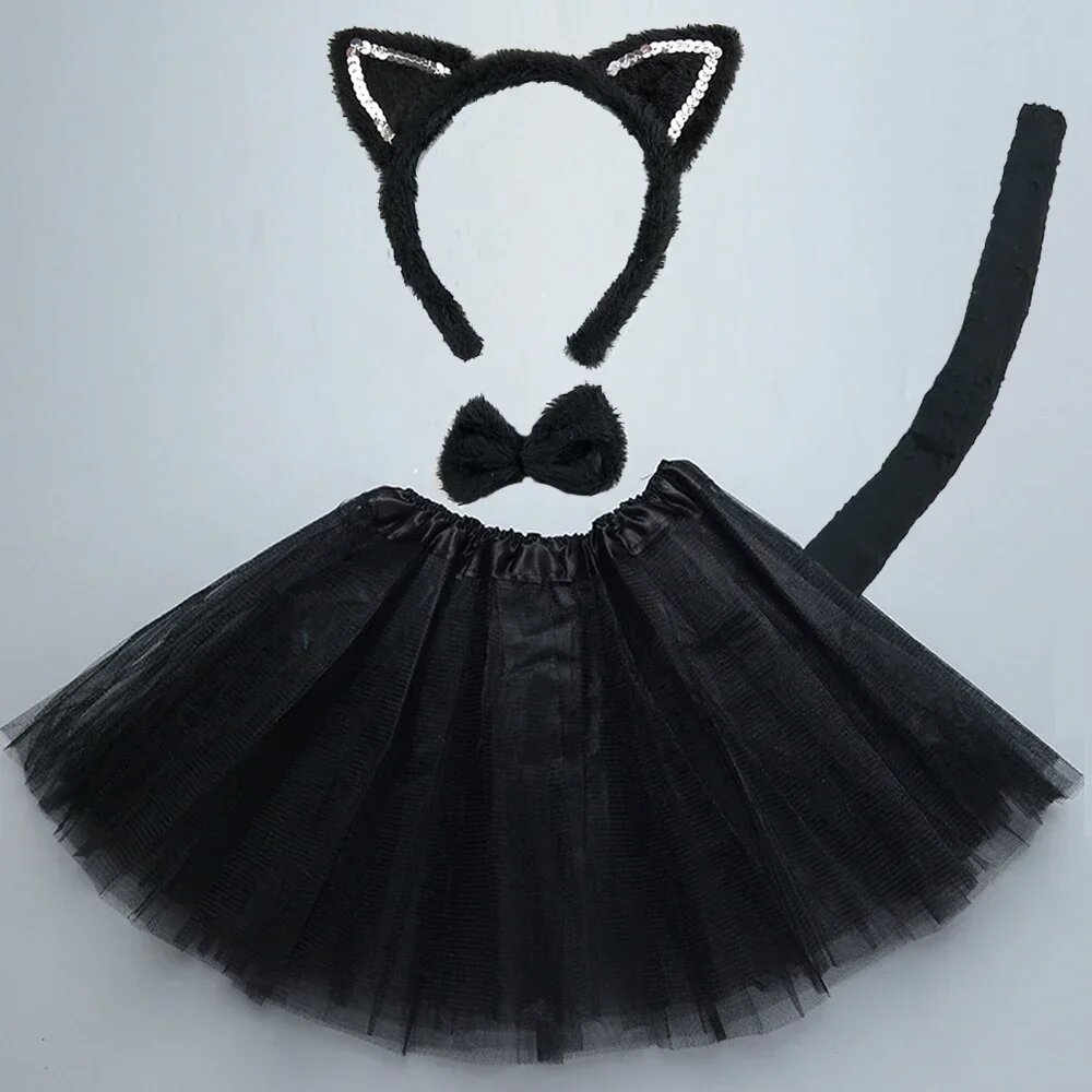 Детский костюм кошки, черный, 2