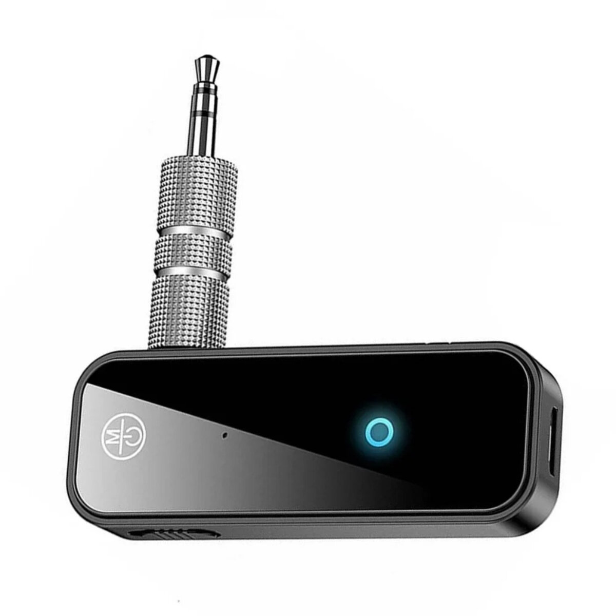 Bluetooth 5.0 Аудио-Адаптер 2 в 1 Безжичный Приемник Передатчик Aux Dongle для Мобильных Телефонов Черный 1 Шт с Кабелем 3.5мм и Кабелем Зарядки