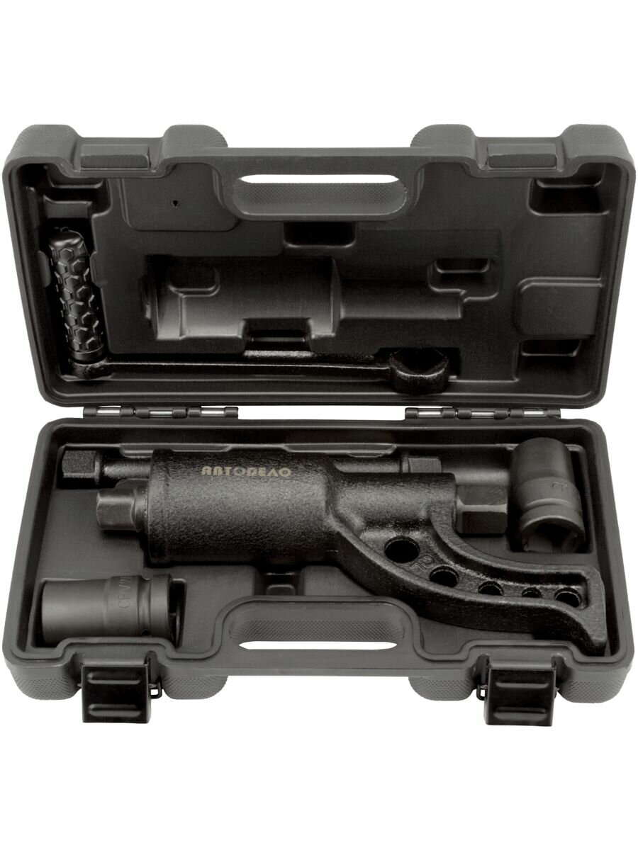 Ключ баллонный 24*27 с УКМ, 3600 Нм, комплект с удлинителем, АвтоDело (40247)