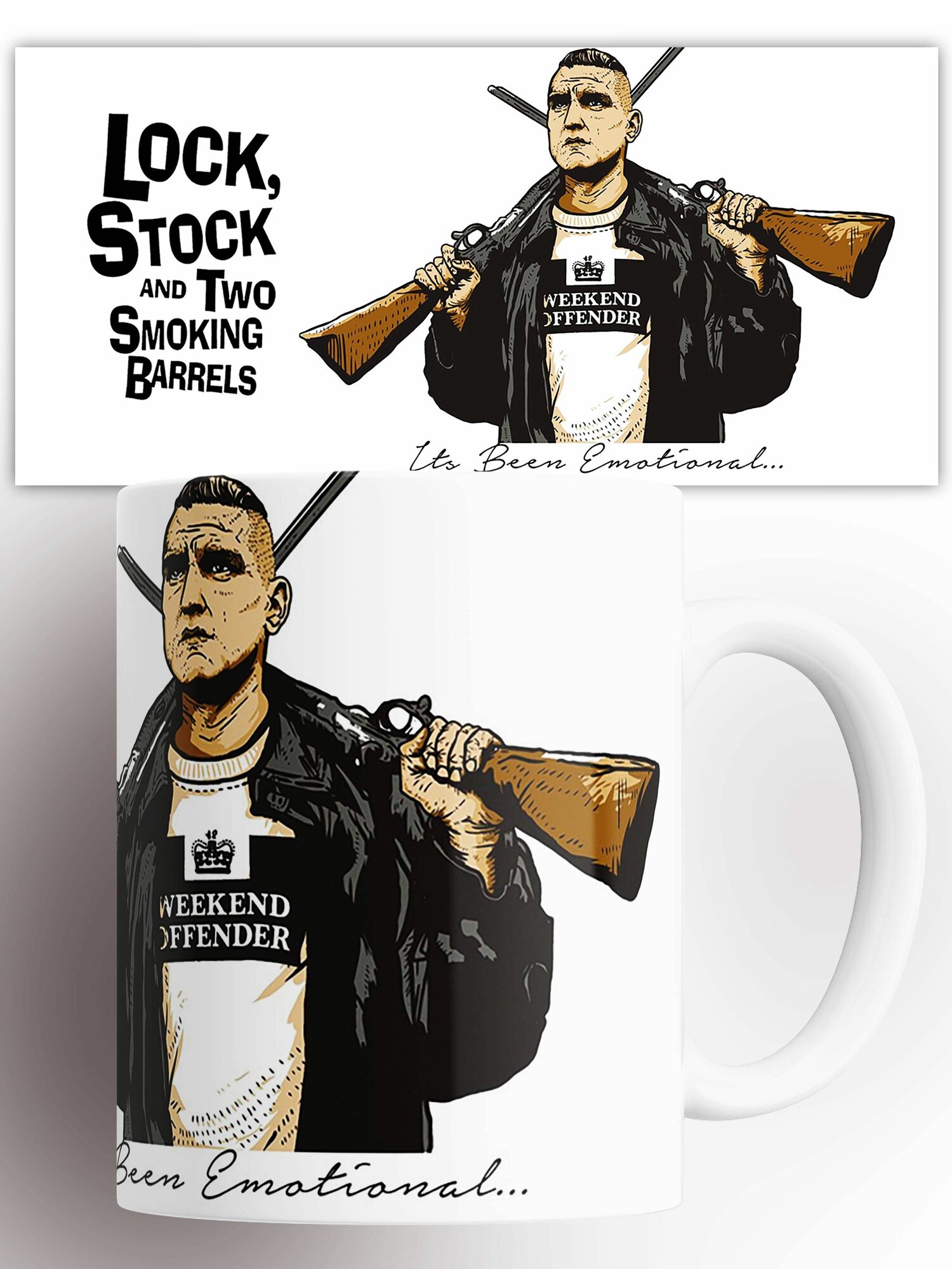 Кружка Карты, деньги, два ствола Гай Ричи Lock, Stock and Two Smoking Barrels фильм принт 330 мл