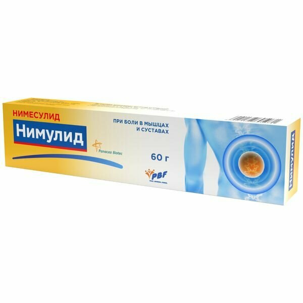 Нимулид гель для наружного применения 1% 60г