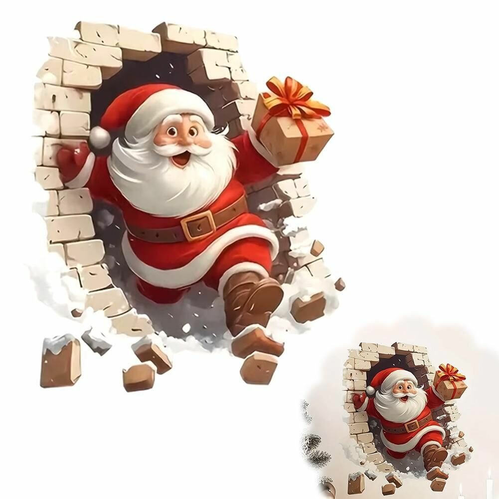 Фоновое украшение стен гостиной комнаты Санта-Клауса,30*25 см
