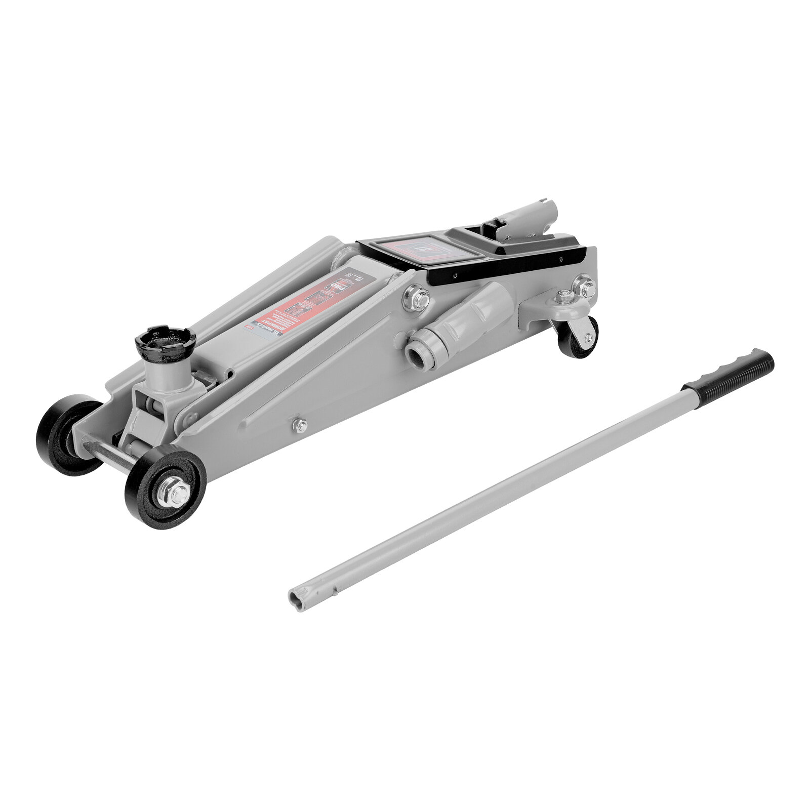 Домкрат гидравлический подкатной, 3 т, высота подъема 150-530 мм Matrix 51040