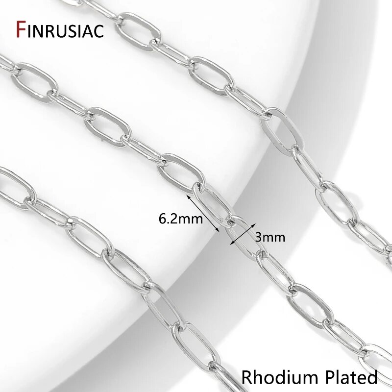 Цепочка латунная позолоченная 14K FINRUSIAC