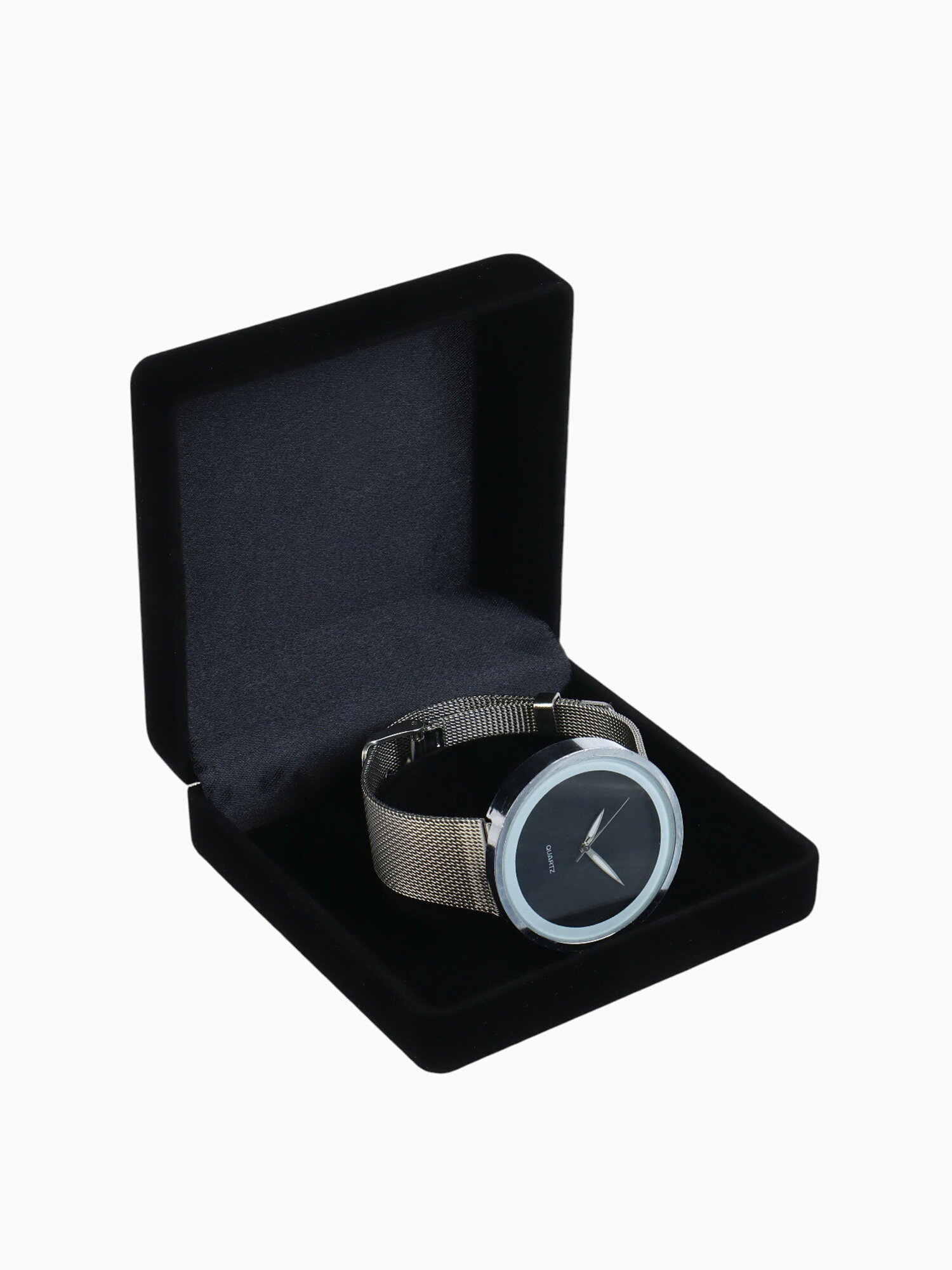 Футляр бархатный под браслет/часы "Классика", 9x9x4 см, вид: под браслеты