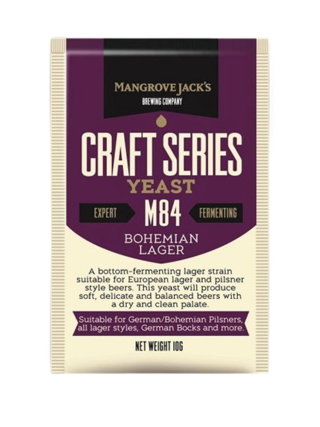 Дрожжи пивные "Mangrove JACK*S" "Bohemian Lager M84",10 грамм