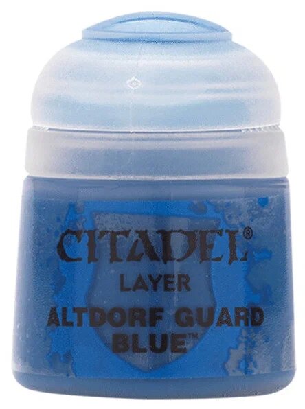 Краска акриловая Варгеймы Citadel, Layer Altdorf, Guard Blue, 12 мл