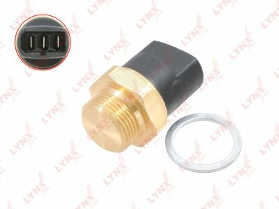 LYNXauto Выключатель вентилятора радиатора ауди 90 / AUDI 90 B3 1987-1991 DM9305