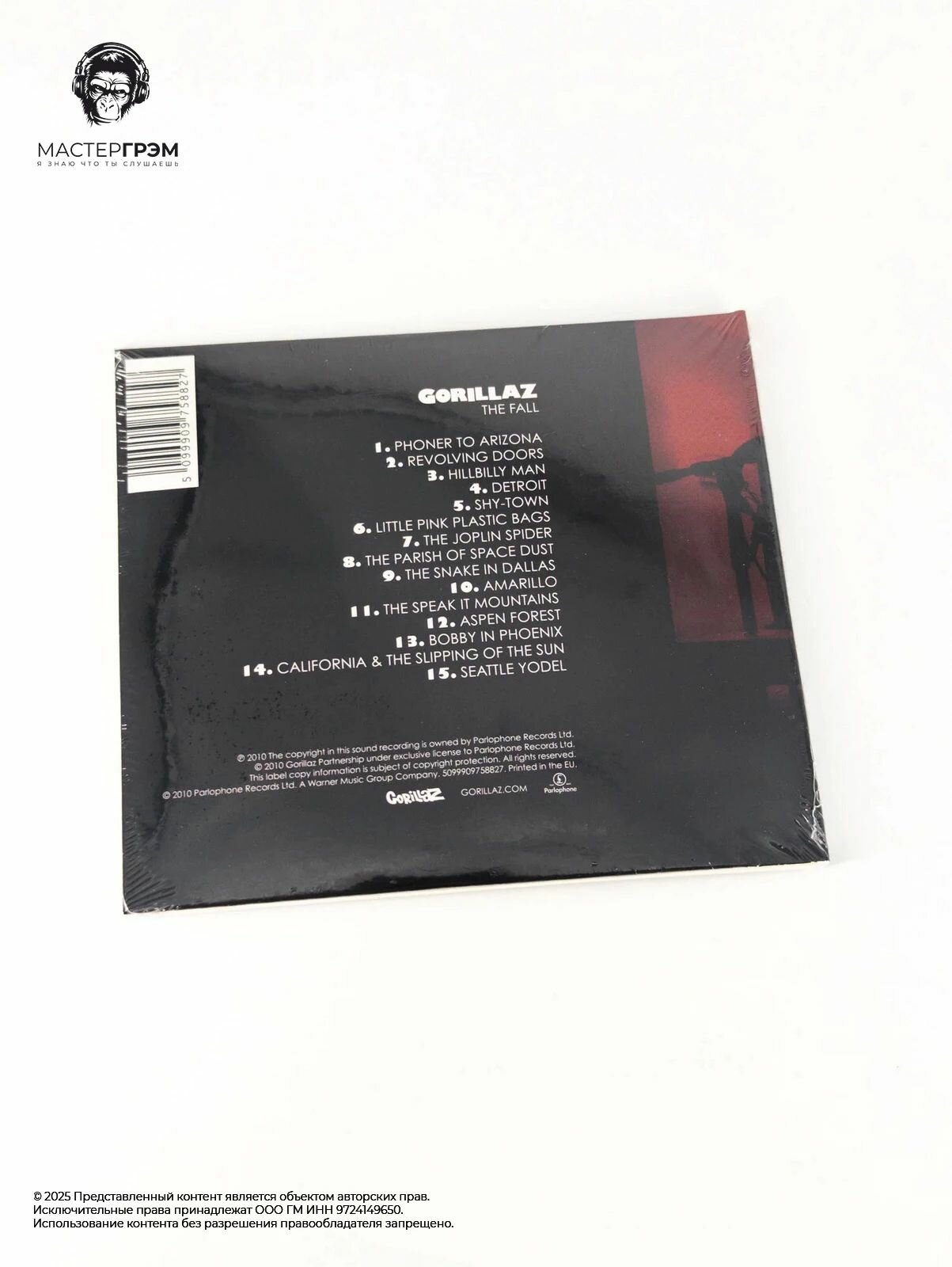 Gorillaz - The Fall (CD) 2011 Parlophone, Digisleeve Фирменный аудио диск — фото 1