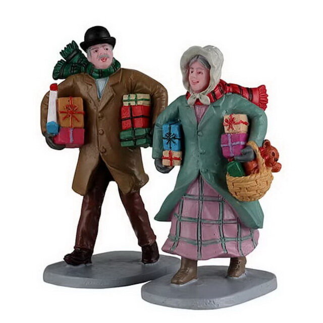 Набор фигурок Подарки для внуков 7 см, 2 шт, Lemax, 22143-lemax