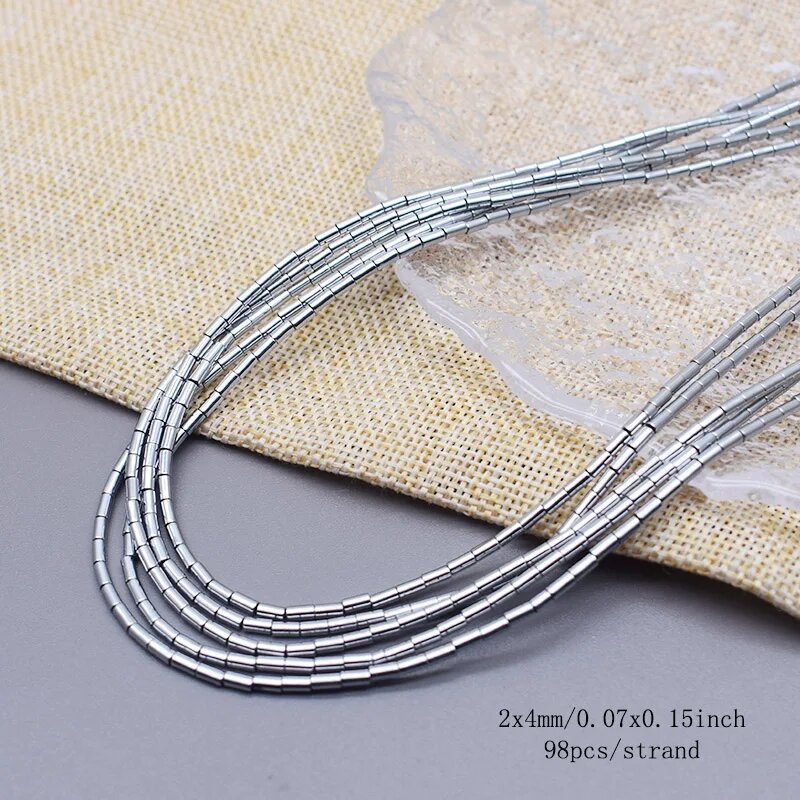 Бусины из гематита серебристого цвета YanQi A1