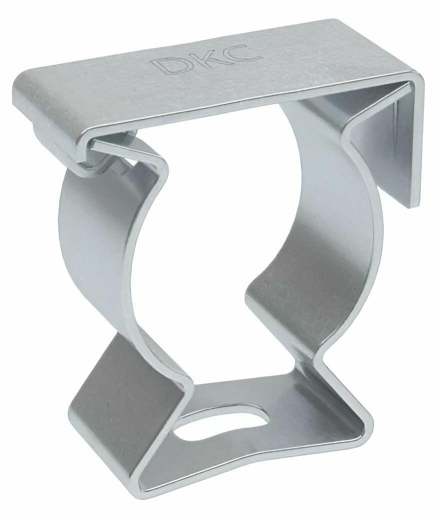 Держатель для труб (клипса) d20мм с крышкой оцинк. сталь DKC 6044-A20 10 шт в упаковке