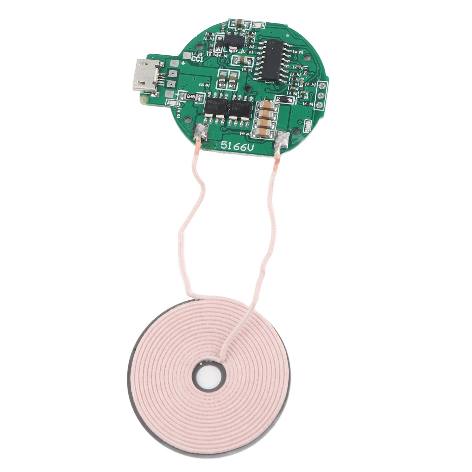 DIY Wireless Charger, Charger Transmitter Module, Single Large Coil High Charging Efficiency for All Qi Standard Phones