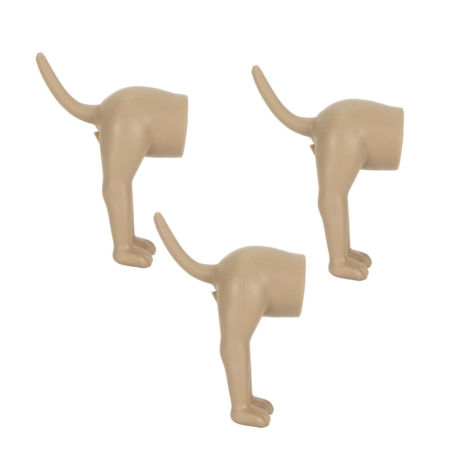 3pcs Dog Poopling Задницей зубной пасты Topper Silicone Смешная зубная паста крышка зубной пасты для аксессуаров для ванной комнаты для аксессуаров для ванной