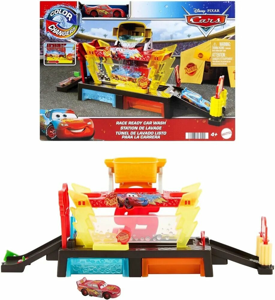 Набор для игры "Молния МакКуин" с изменением цвета Mattel Cars. JBM70