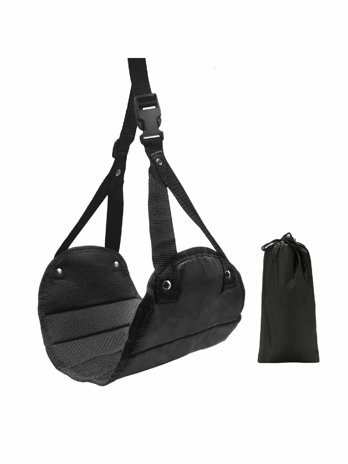 Подушканастул, Подставка для ног, гамак для ног, коврик для ног-черный