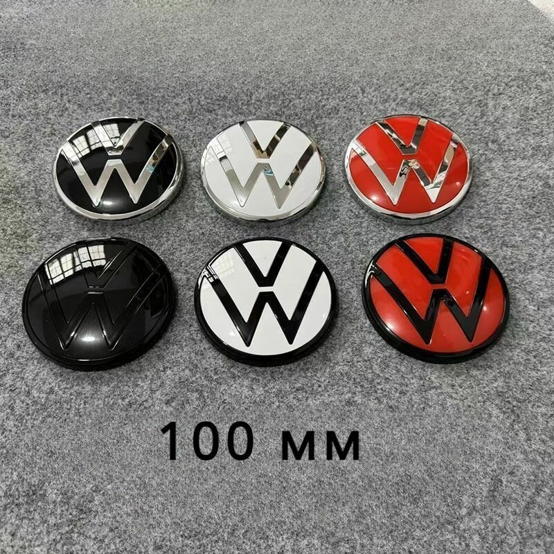 Значки Volkswagen 100 мм для автомобилей JETTA 5 6 7 передний и задний логотип из ABS пластика для персонализации авто