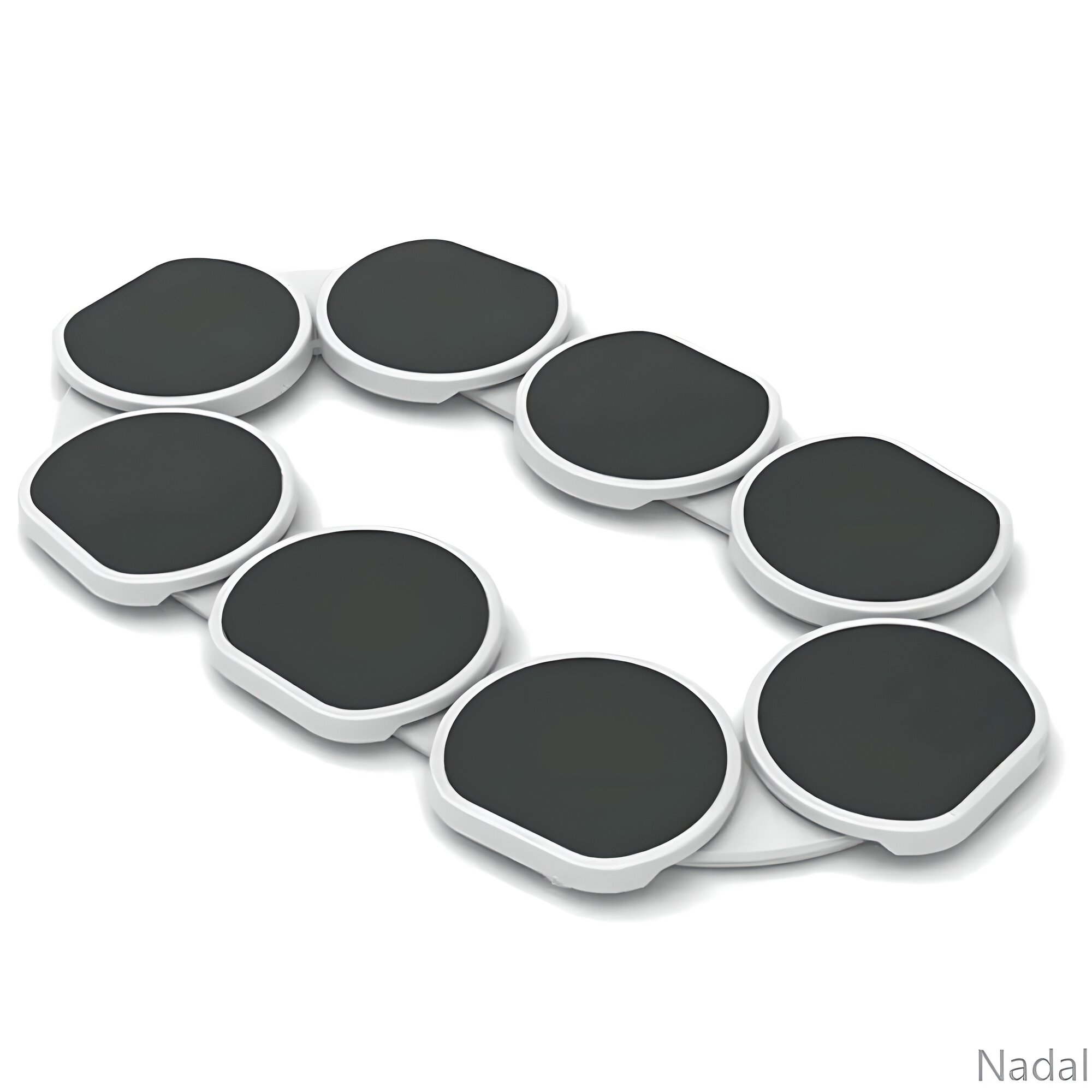 Поднос Lazy Susan Revolution, для гастроёмкостей, поворотная основа, овальный, ручки из пеньки