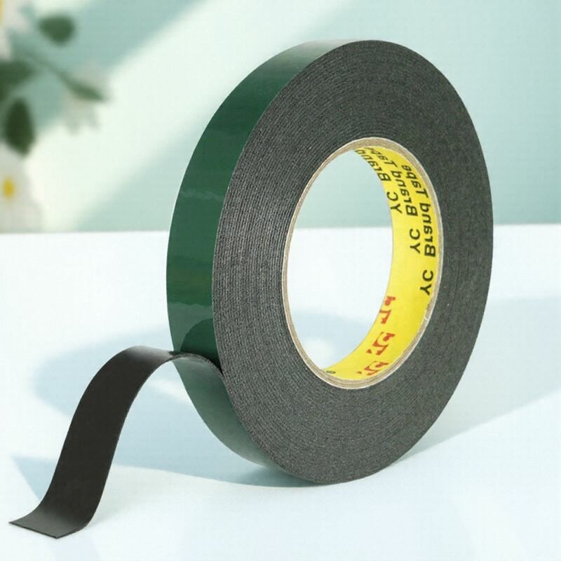 Вспененная полиэтиленовая лента для звукоизоляции и виброизоляции, двусторонняя, черная, 10 м (хит продаж)