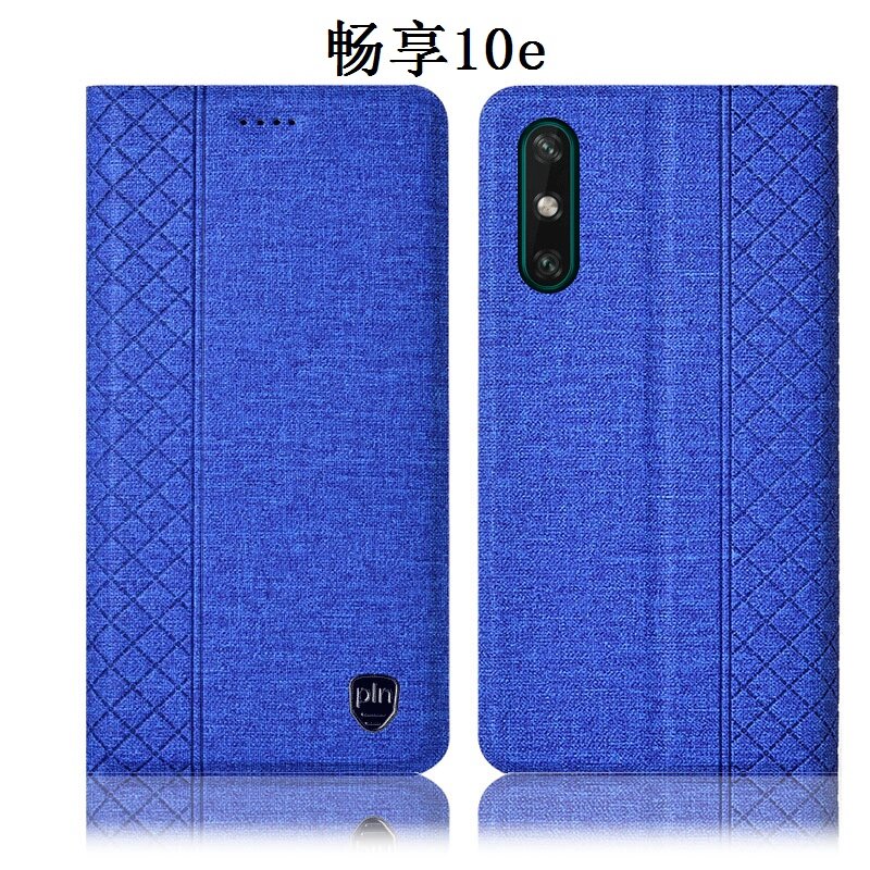 Чехол-книжка из хлопковой сетки для Honor 30S в глубоком сапфировом цвете