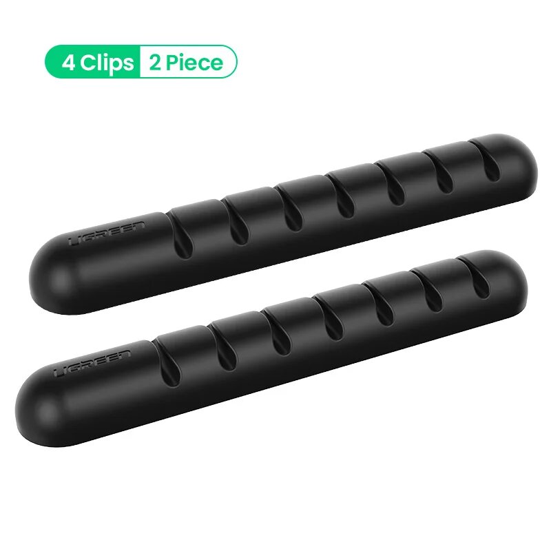 Ugreen Cable Organizer Silicone USB Cable Winder Flexible Cable Management Clips For Mouse Headphone Earphone Cable Holder
