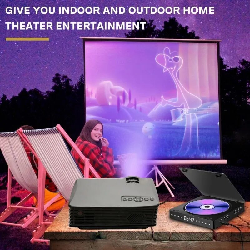 DVD-плеер, черный, поддержка HDMI 1080p, сенсорное управление — фото 1