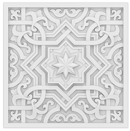 Декоративная Панель Европласт Лепнина 1.57.503 Ш292хВ292хТ62 мм.