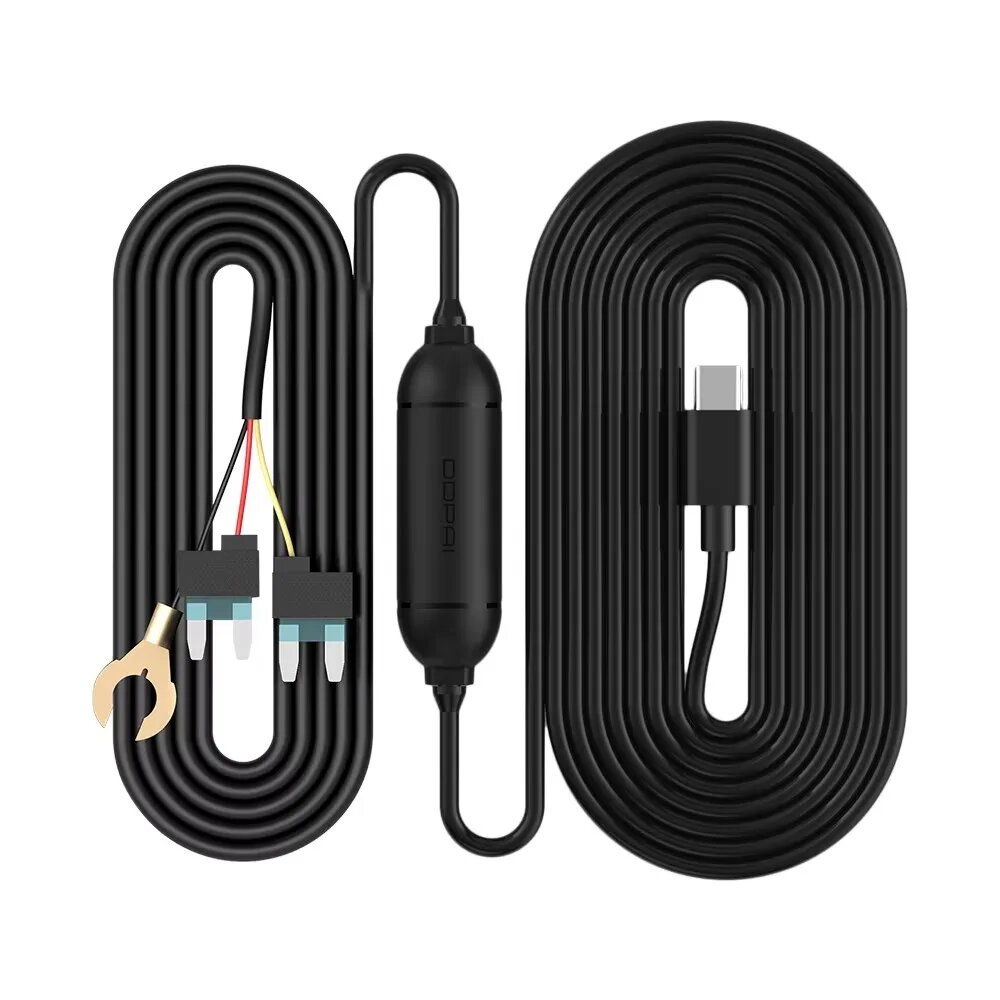 Комплект для прямого подключения DDPAI Mini 5/Min 3/Z40/Z50/Z60 Pro/Z90: автомобильное зарядное устройство Type-C USB 12/24В, кабель для зарядки видеорегистратора/камеры