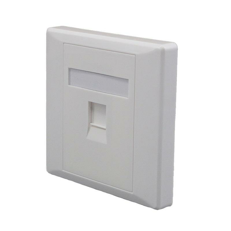 Панель лицевая 1 порт 80х80 Keystone шторка (DIY) SUPRLAN 10-0333-1