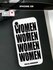 Силиконовый чехол на Apple iPhone XR / Айфон XR с принтом Women black