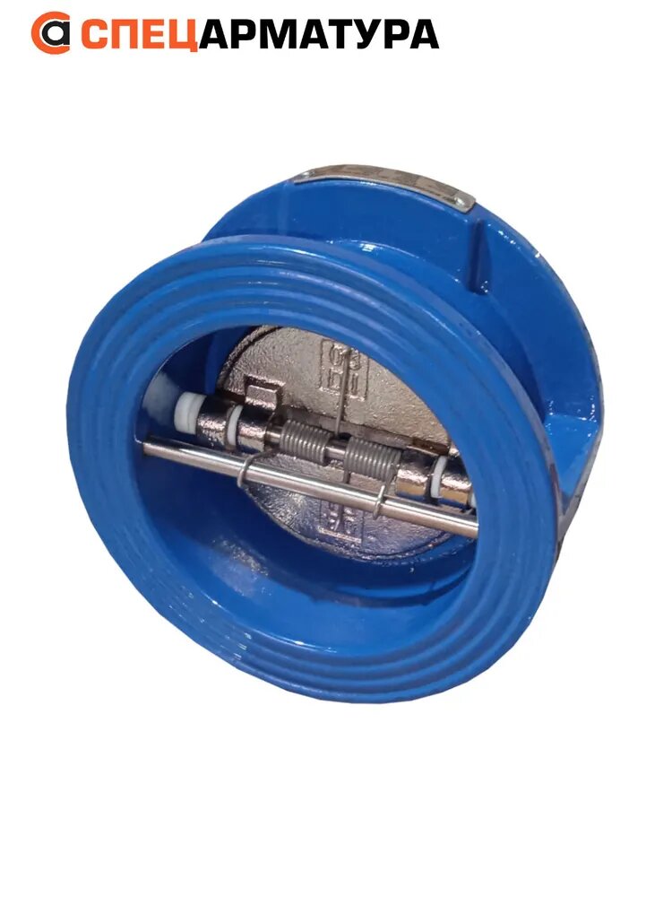 Клапан обратный чугунный двустворчатый Ду150 м/ф BENARMO створки чугун (1,6МПа, Т130, L76)