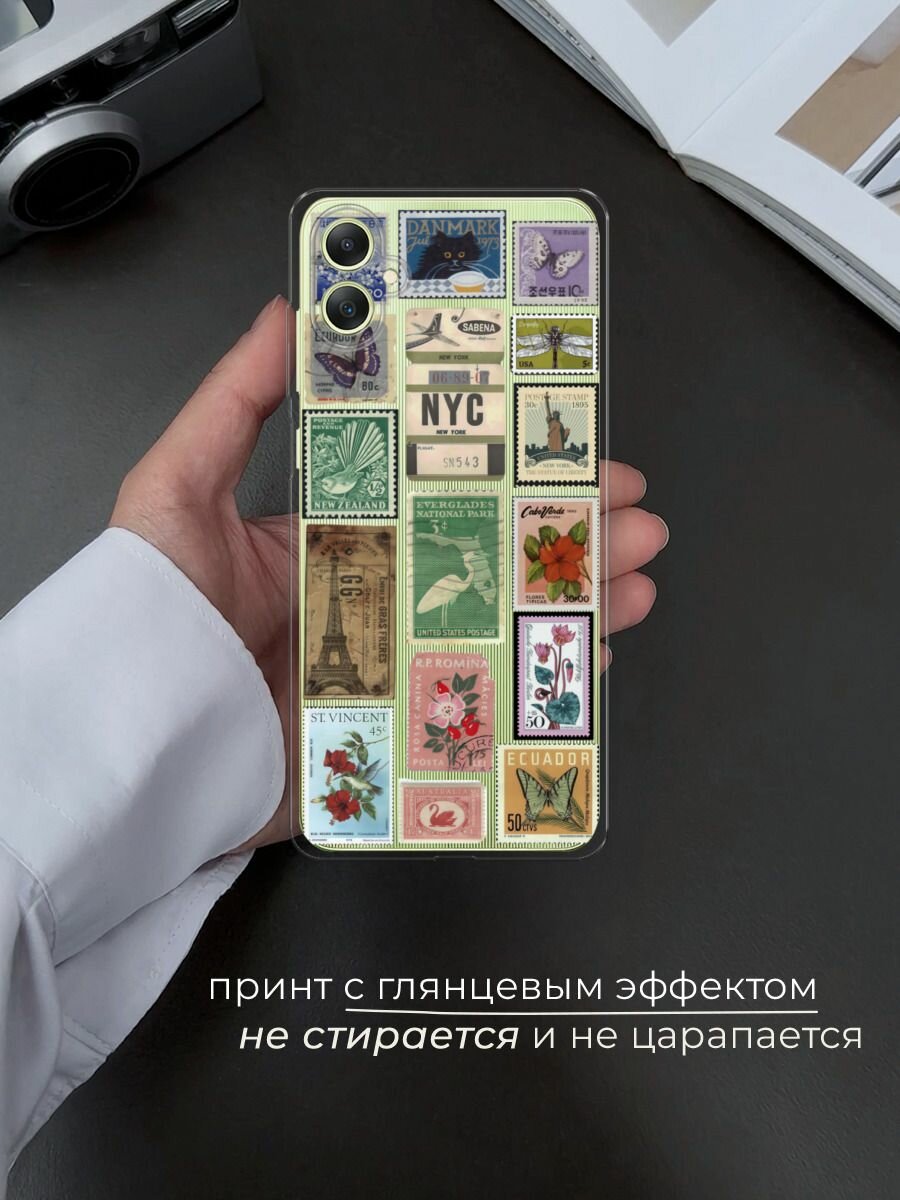 Чехол на Samsung Galaxy A06 / Самсунг Галакси А06 с принтом Марки — фото 1